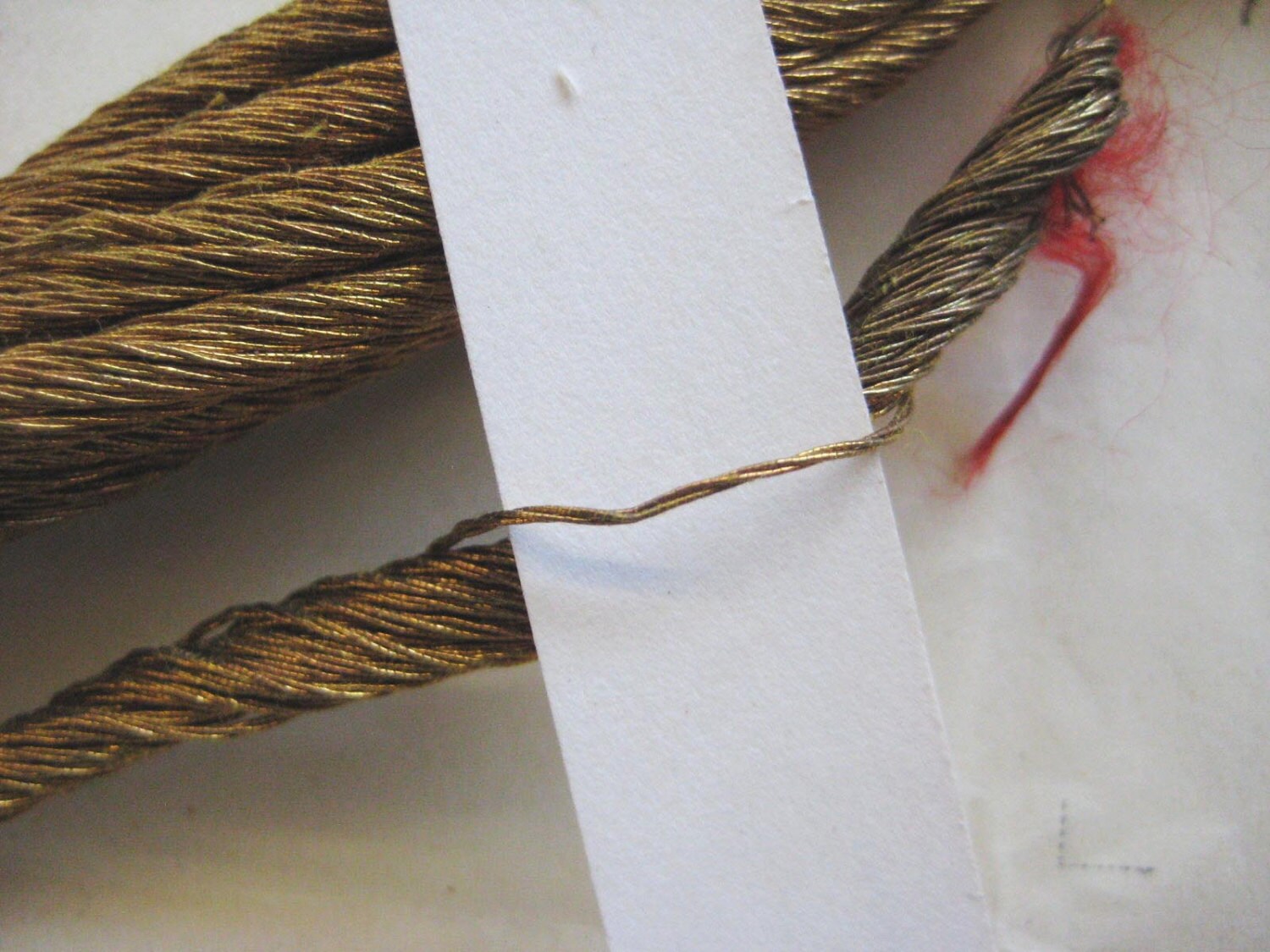 Vintage Antique Gold French Metallic Twist Thread Fly Tying Embroidery ...