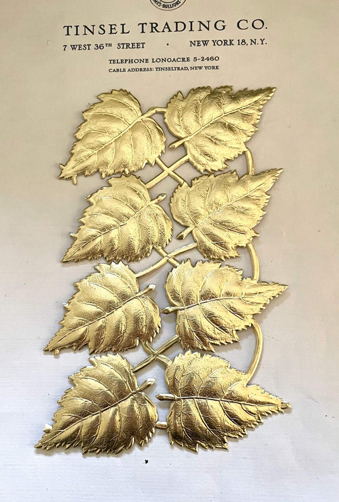 8 Gold Dresden Paper Foil Birch Leaves Dresden Diecut - Etsy