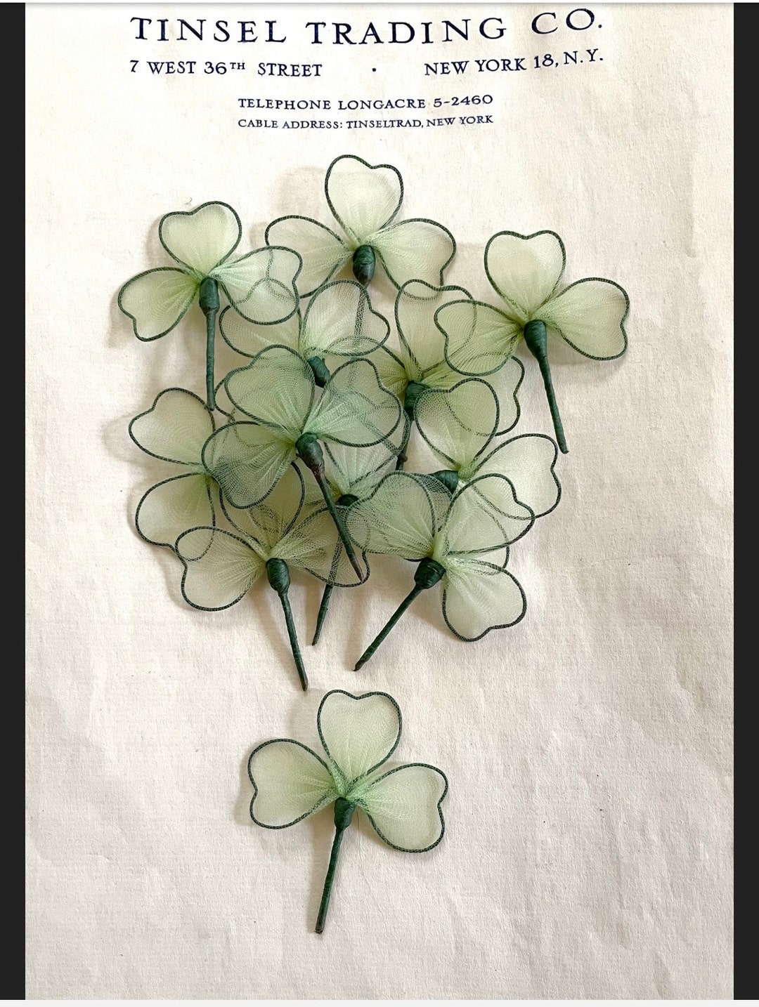 12 Pcs Vintage Green St Patrick’s Shamrocks Original Stock - Etsy