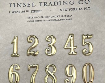 Industrial Metal Numbers 3 Small Vintage Metal Numbers - Etsy