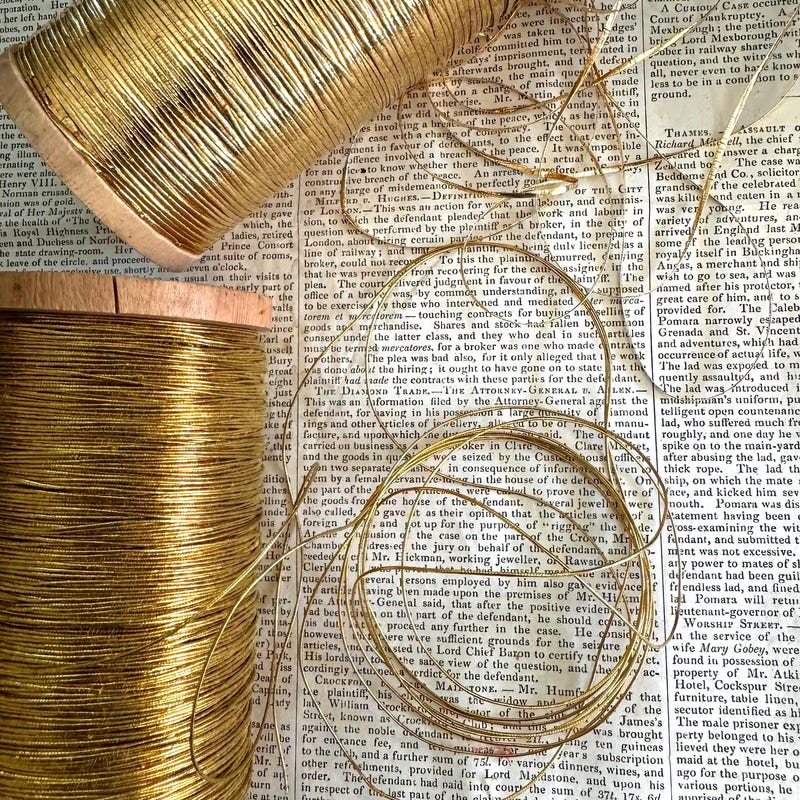 Gold Thread - Etsy