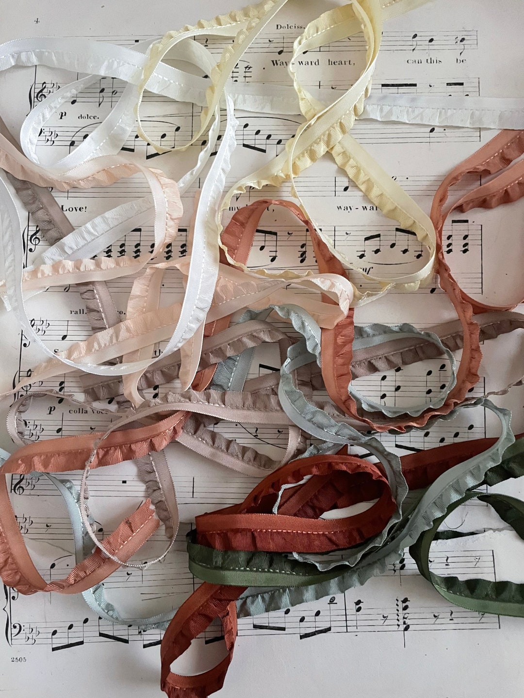 1 Yard Ruffle Mokuba Ribbon Lots of Colors 1/2" - Etsy