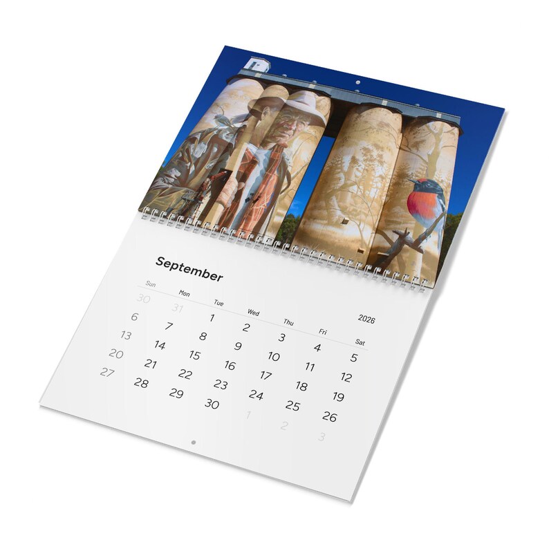 Australia Silo Art Wall Calendar for 2026 - Decorative, Monthly Planner ...