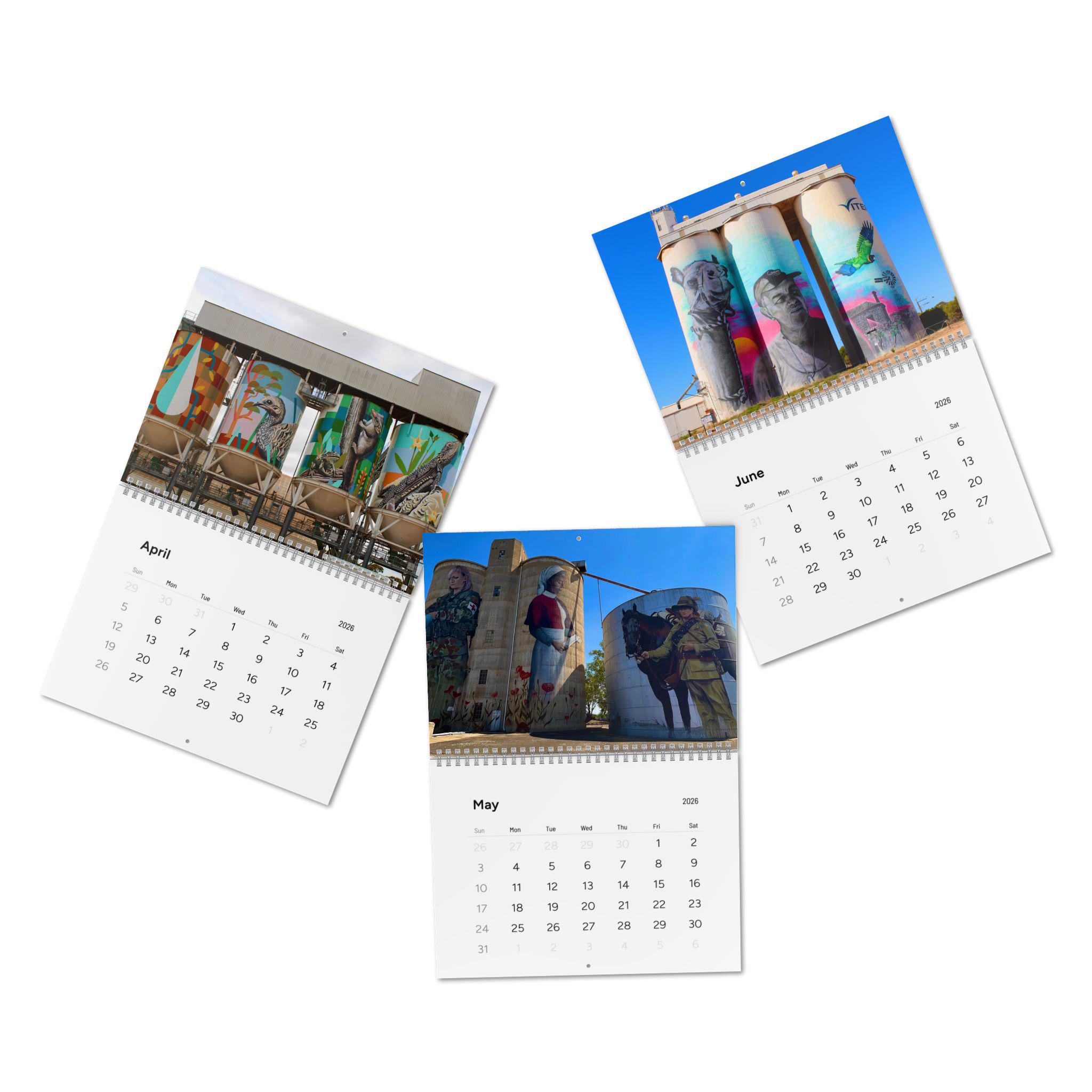 Australia Silo Art Wall Calendar for 2026 - Decorative, Monthly Planner ...