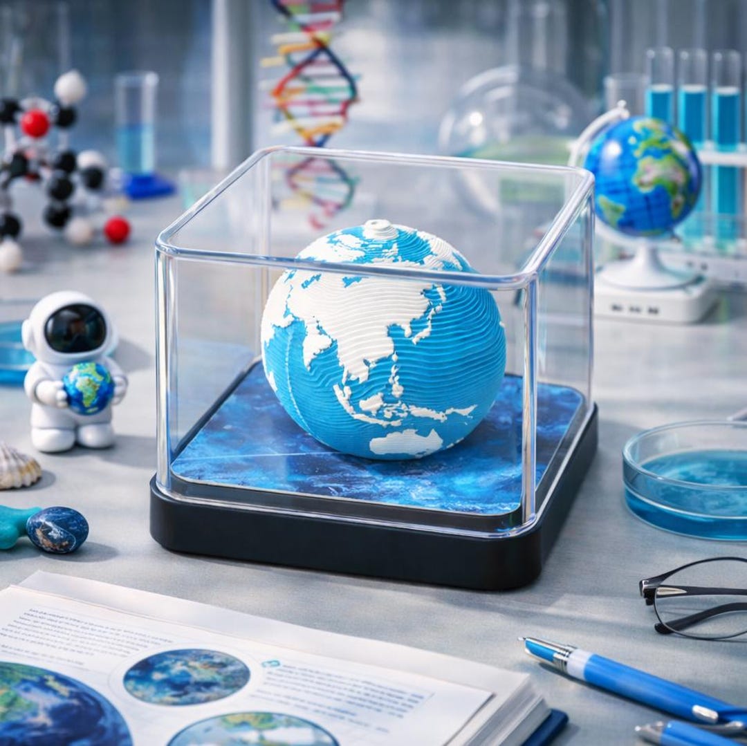 3D Globe Sticky Notes | Paper Sculpture Desk Calendar | Creative Earth ...