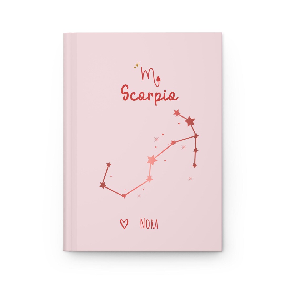 Pink Scorpio Constellation Journal, Astrology Gift - Etsy