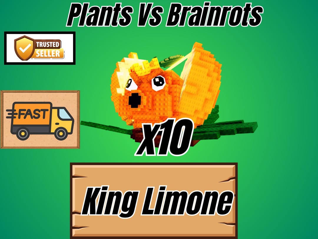 Plants Vs Brainrots: 10x King Limone Secret Plant (digital Gift) - Etsy ...
