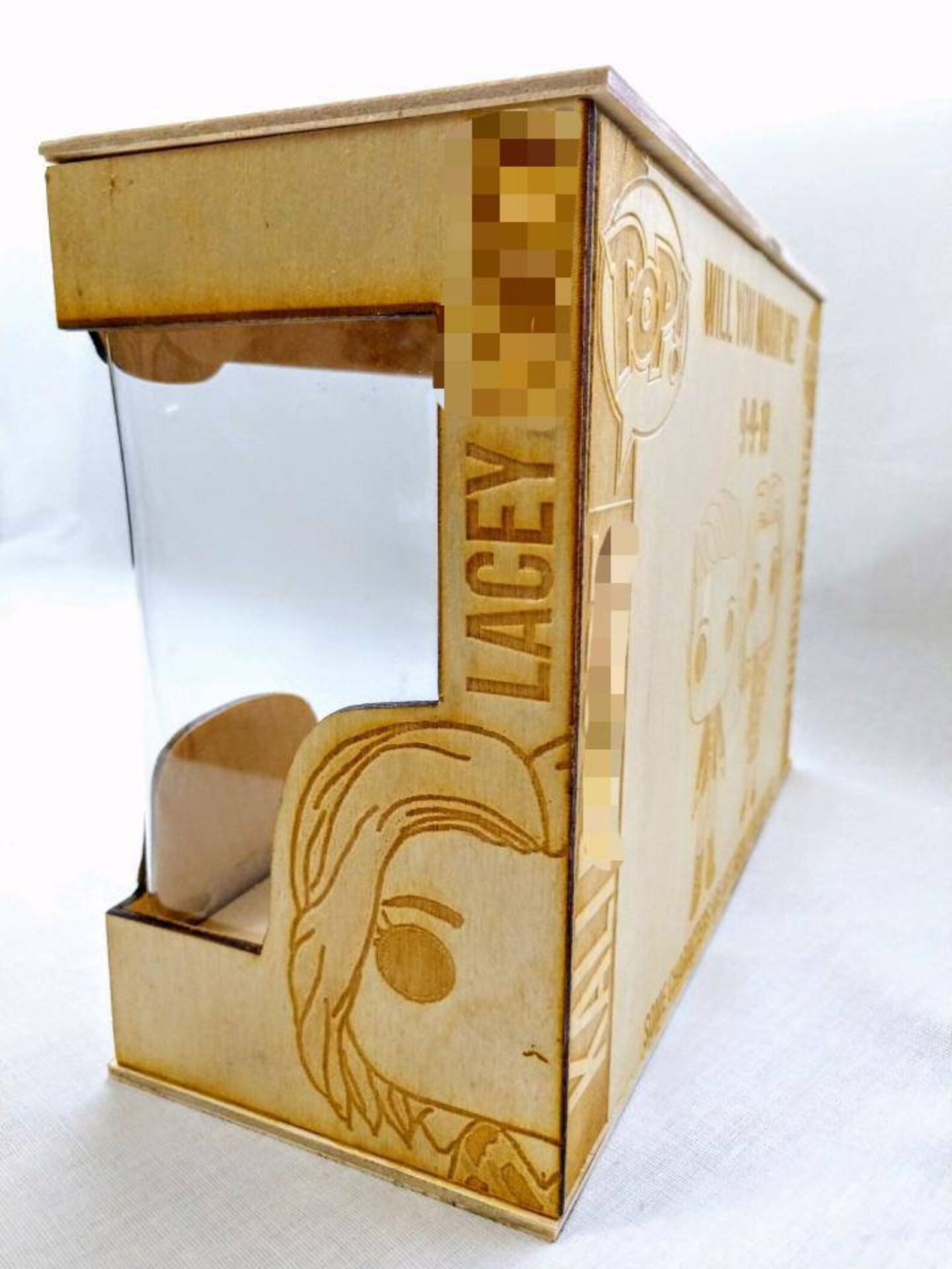 Customizable Dual Funko Pop Inspired Engraved Wood Box | Etsy