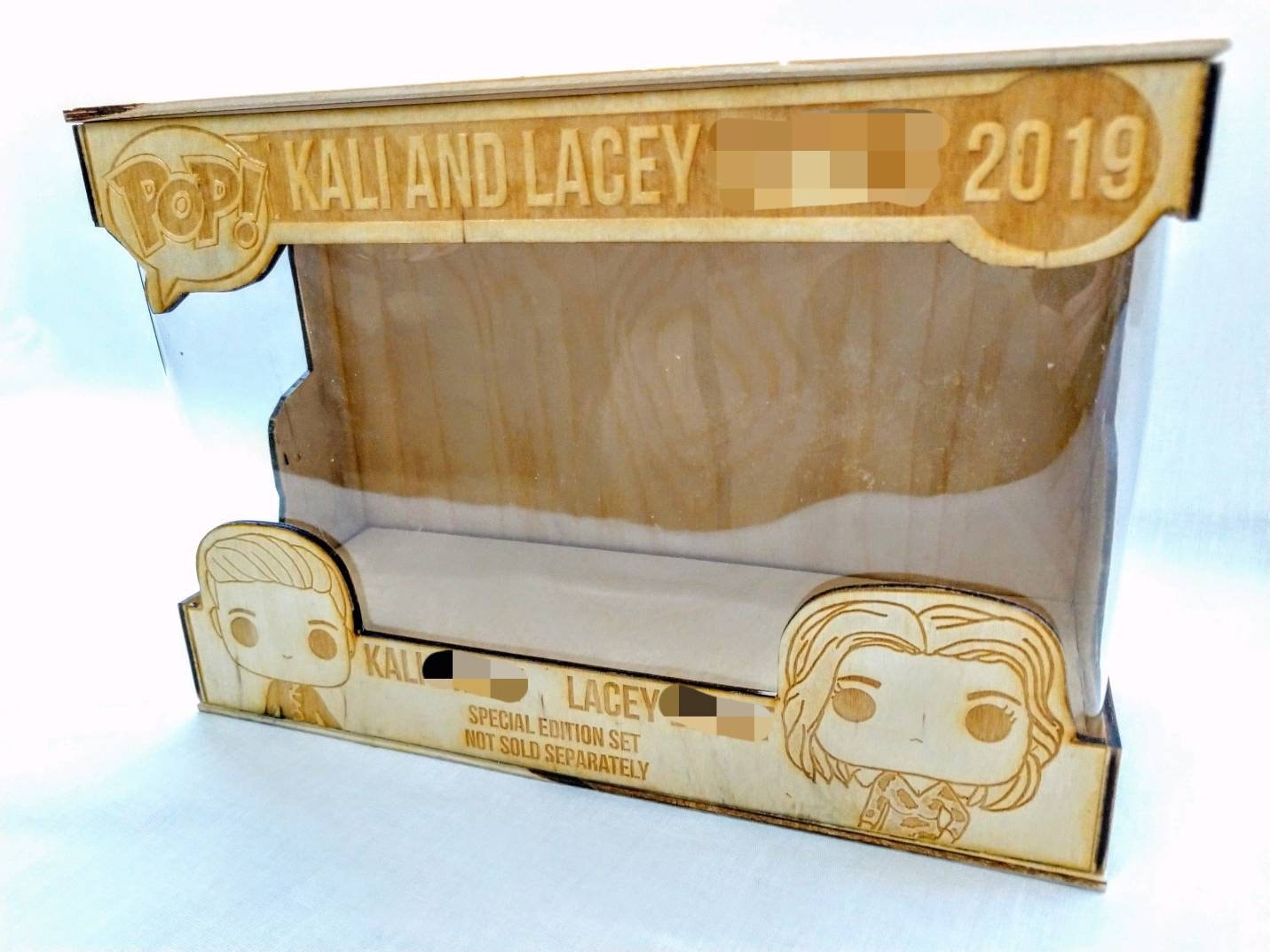 Customizable Dual Funko Pop Inspired Engraved Wood Box | Etsy