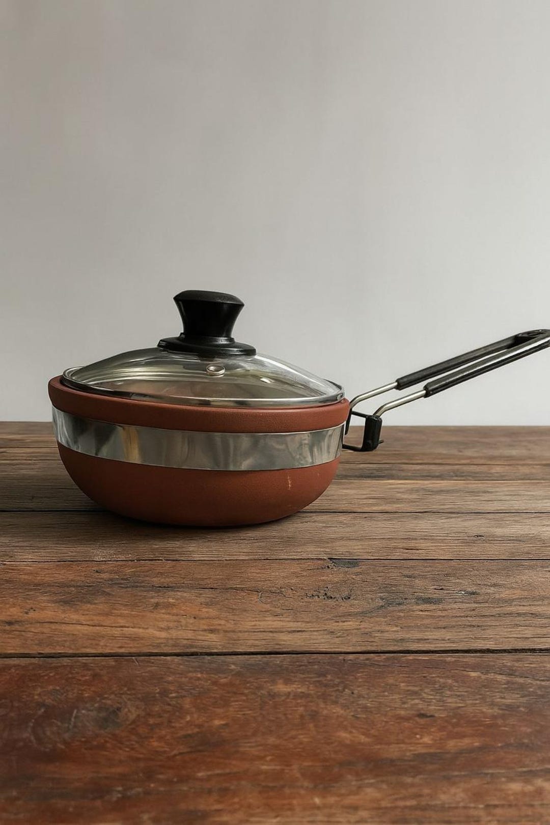 Terracotta Frying Pan With Glass Lid – Eco-friendly Clay Cookware - Etsy