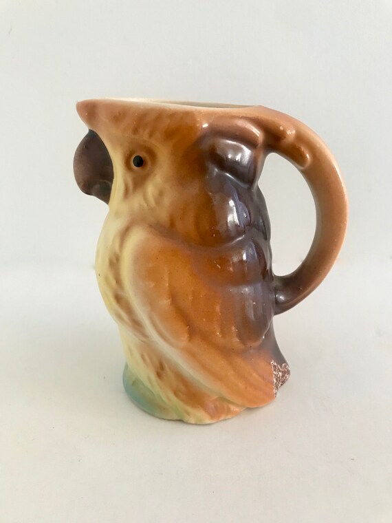 Czech Parrot Pitcher | Etsy