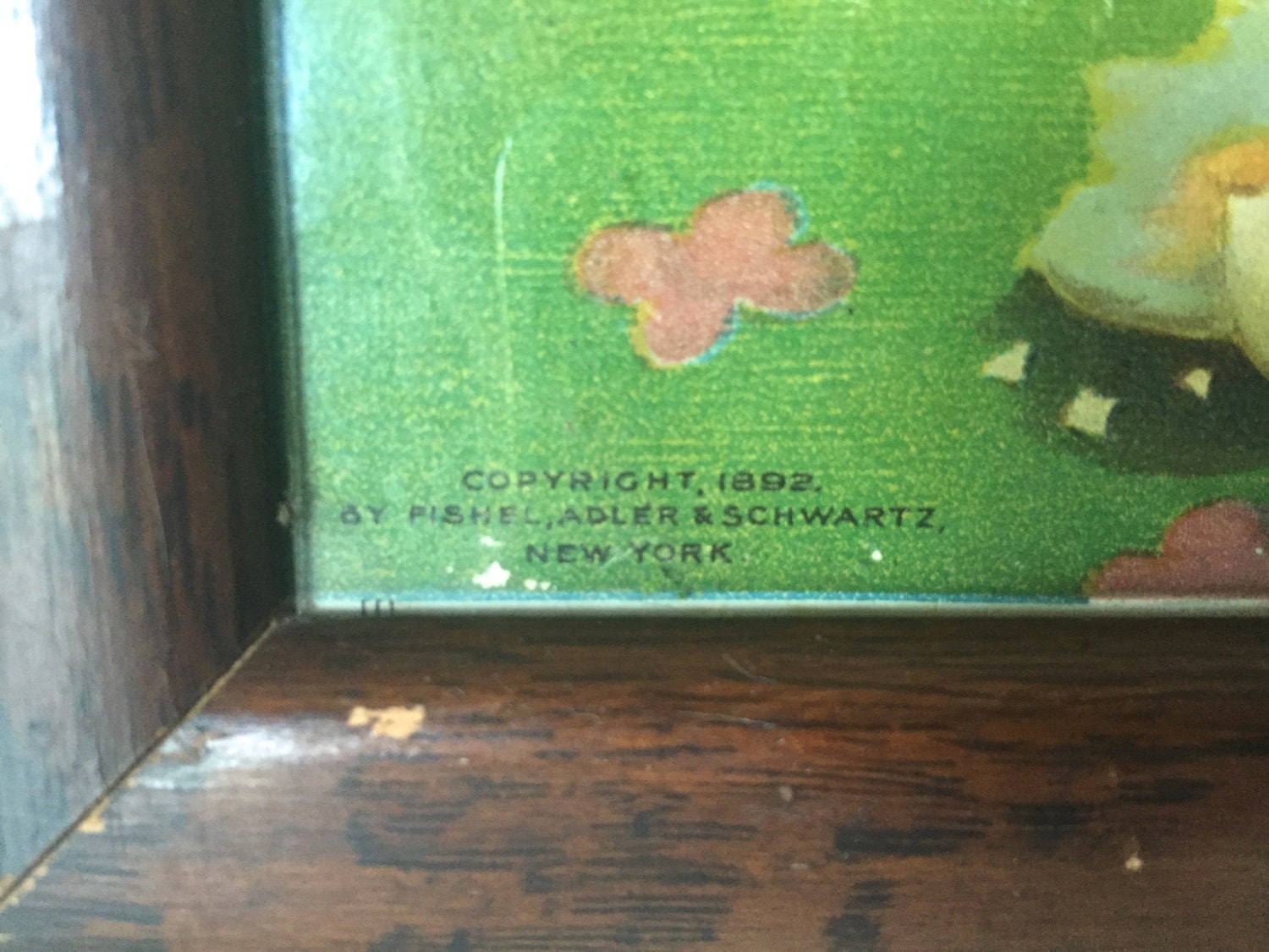 Antique Poster / Lithographic With a Frame - Etsy