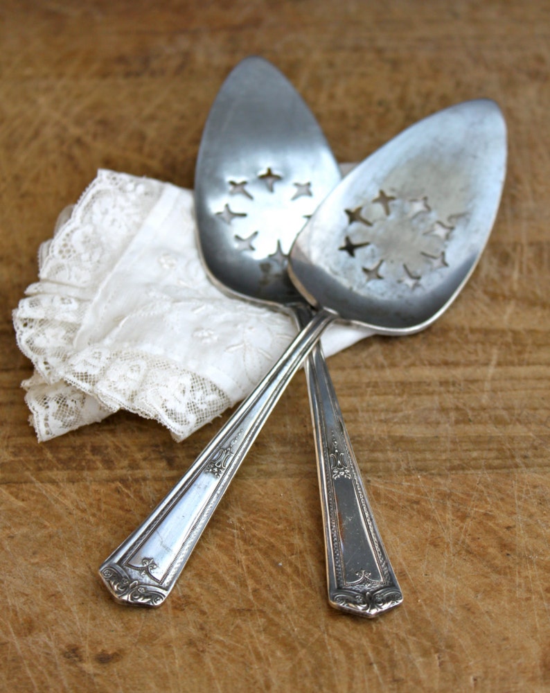 Vintage Silver Plated Serving Utensils - Etsy