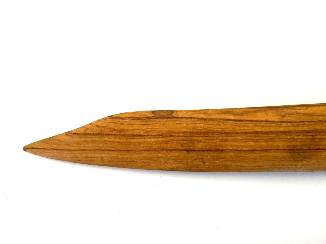 Vintage Wooden Letter Opener - Etsy