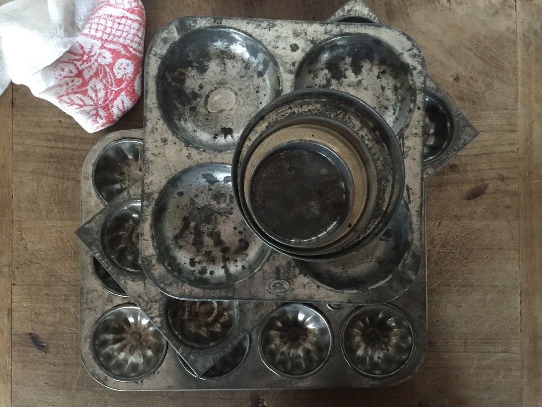 Vintage Tin Baking Mold Pan / Pastry Pan / Candy Mold - Etsy