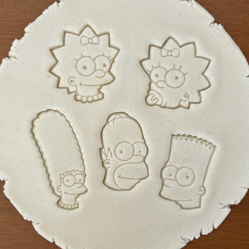 The Simpsons Cookie Cutter Set | Approx 3.5" - Etsy