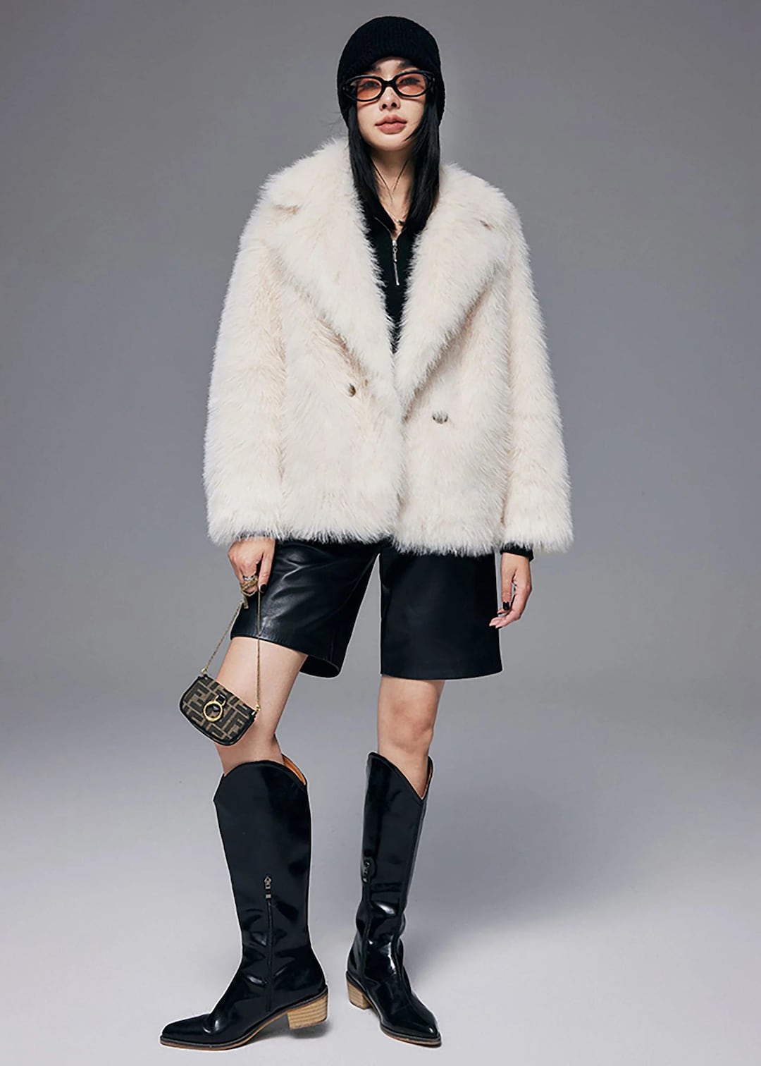 Faux Fur Coat: Oversized Teddy Jacket (longline, Neutral Colors) - Etsy