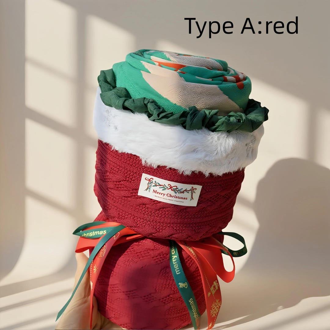 Color-blocked Towel Rose Bouquet, 100% Cotton, 12–14 In, Gift-ready ...