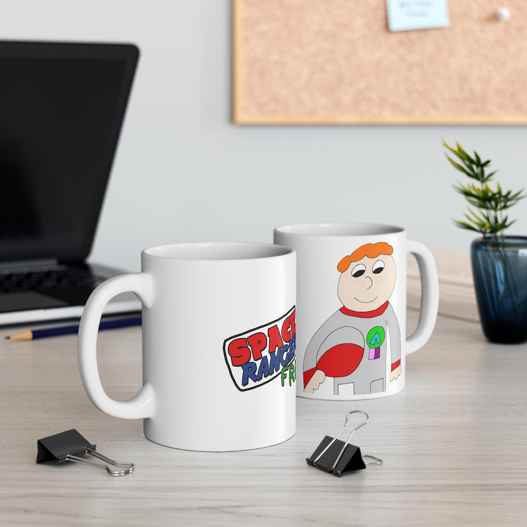 Space Ranger Fred Mug – Fun Cartoon Gamer Coffee Cup - Etsy