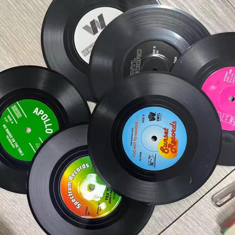 Vinyl Coasters - Etsy