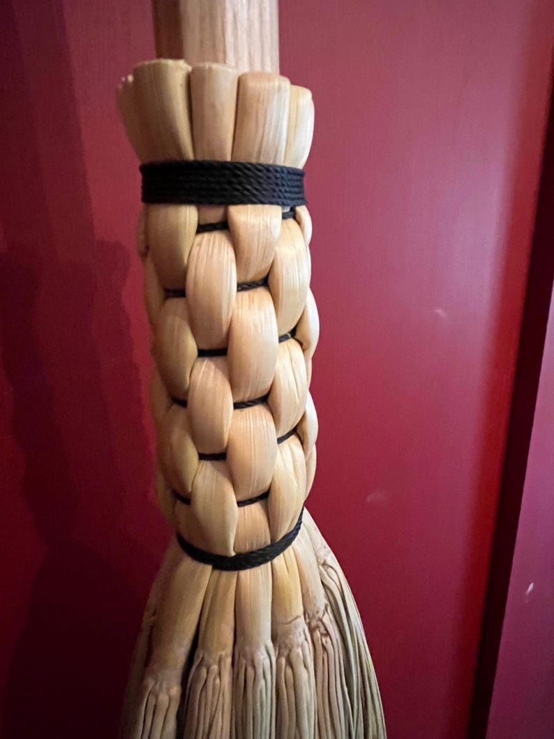 Hand Plaited Small Broom on a Custom-made Octagonal Ash Broomstick ...