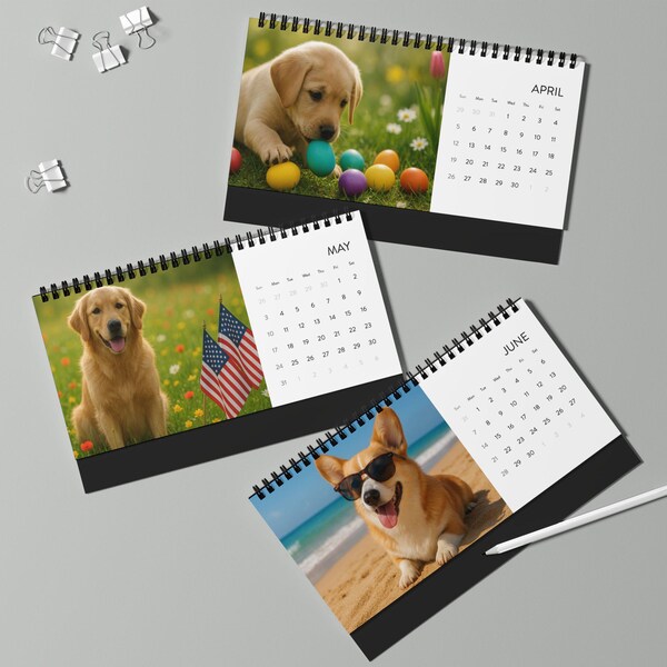 Paw Print Dog Calendar 2026 - Etsy