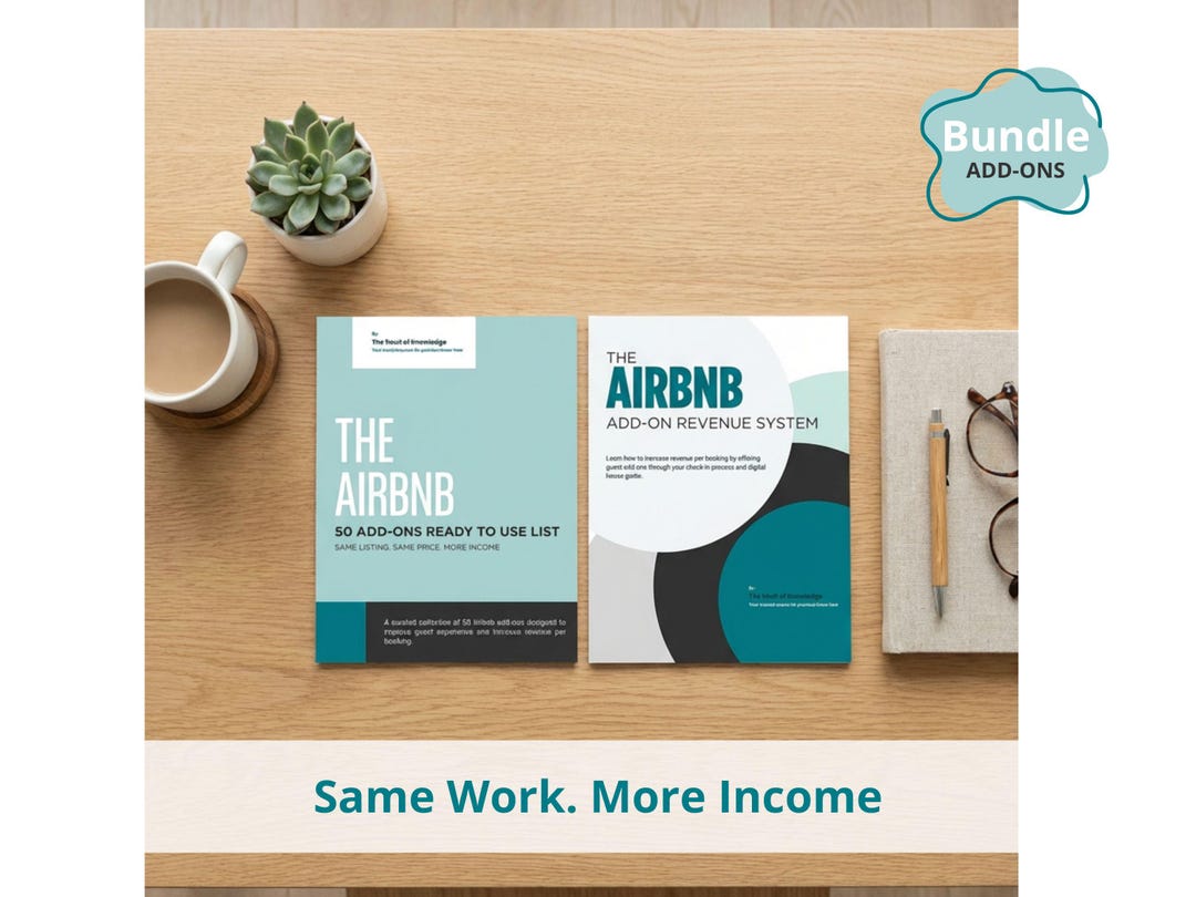 Airbnb Add-on Bundle | Add-on Revenue System + 50 Ready-to-use Guest ...