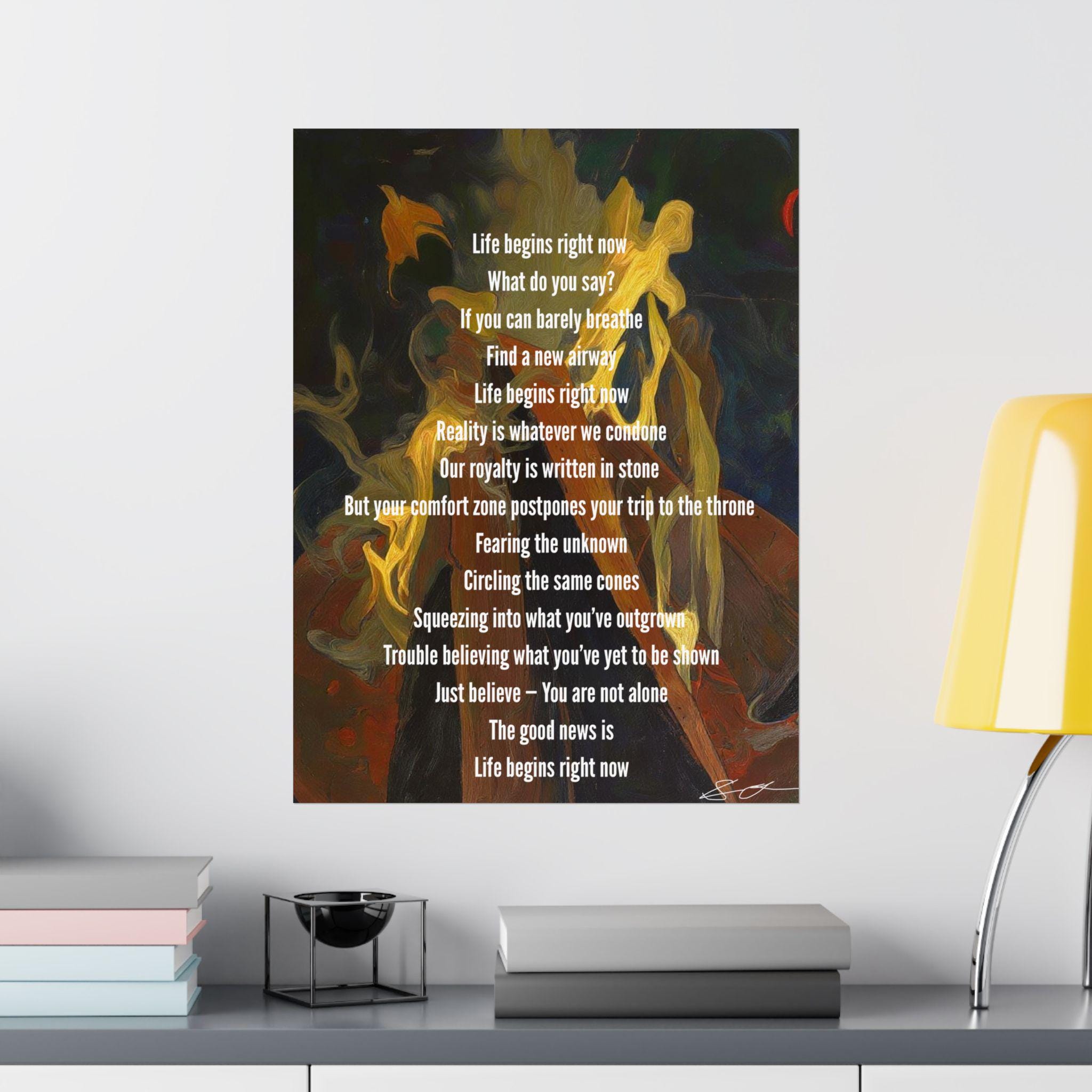 UNDO Poster Collection: Life Begins Right Now - Etsy