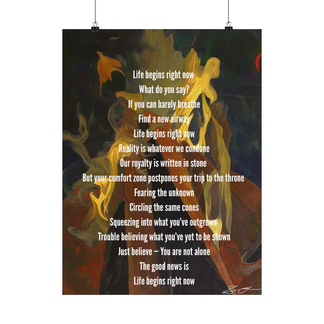 UNDO Poster Collection: Life Begins Right Now - Etsy