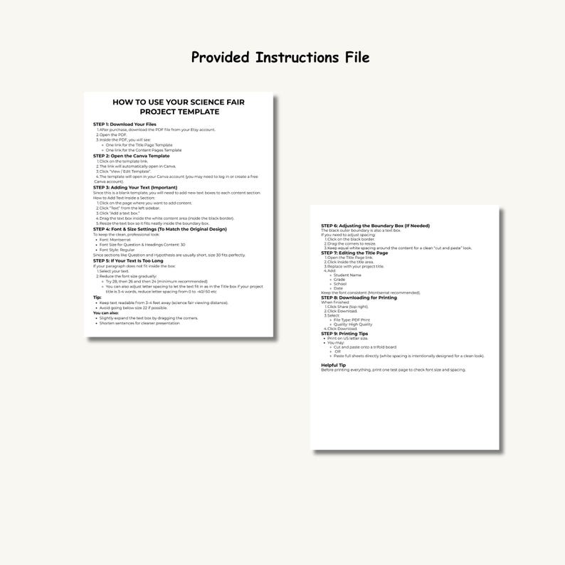 Science Fair Poster Template for DIY Project | Canva Editable |STEM ...