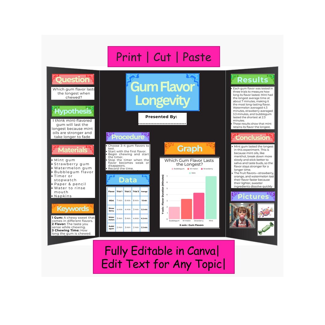 Editable/printable Science Fair Project – 100% Ready-to-go PDF, STEM ...