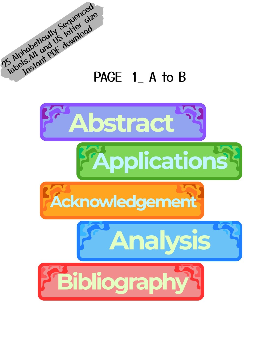 Science Fair Project Labels | Printable STEM Labels | Scientific Method ...