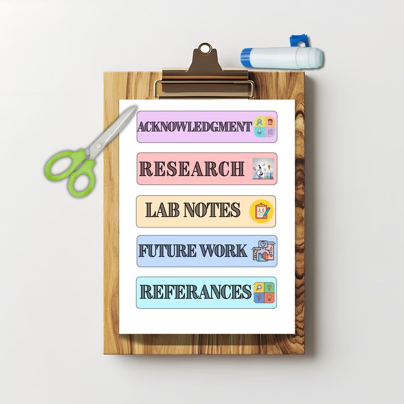 Science Fair Labels Printable | STEM Science Experiment Labels ...