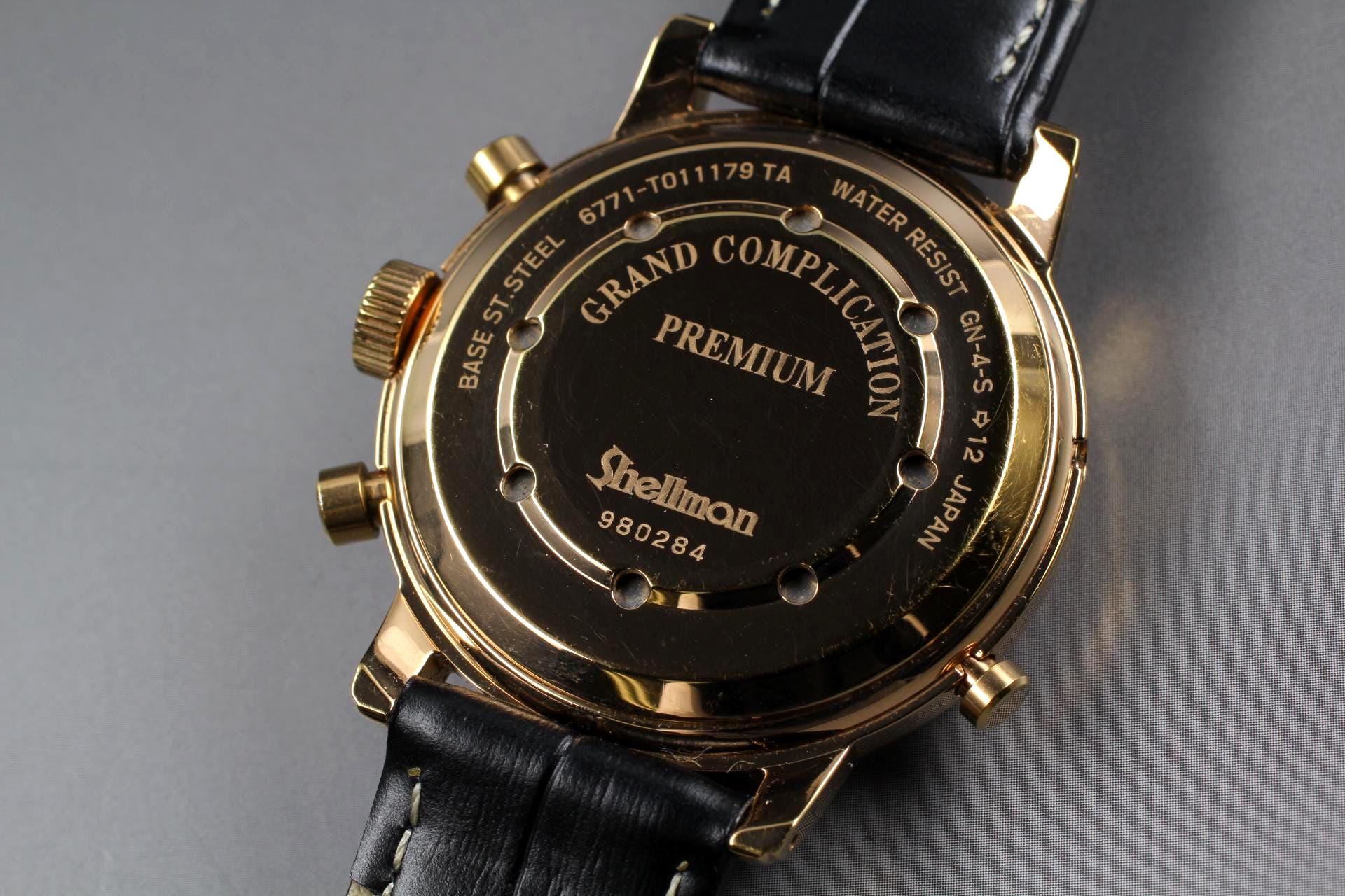 SHELLMAN Grand Complication Premium 6771-T011179TA Men's Quartz Watch ...