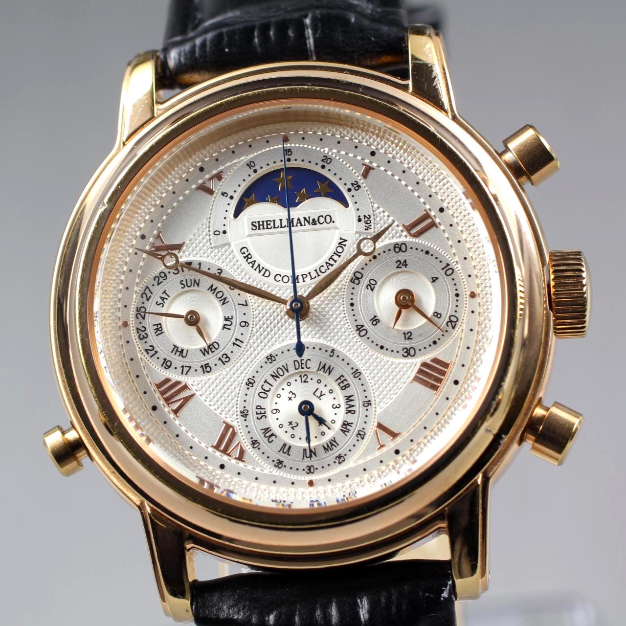 SHELLMAN Grand Complication Premium 6771-T011179TA Men's Quartz Watch ...