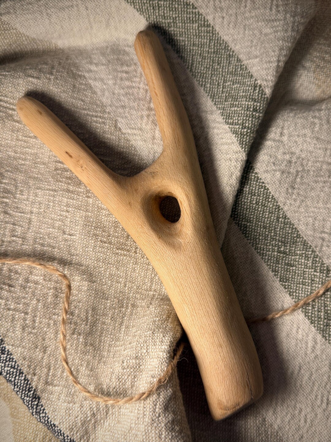 Lucet Fork - Hand Carved Cord Making Tool - for Fiber Arts and Crafts ...