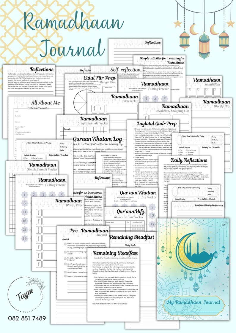 Ramadan Planner Printable the Ultimate Ramadan Journal 2026 Digital ...