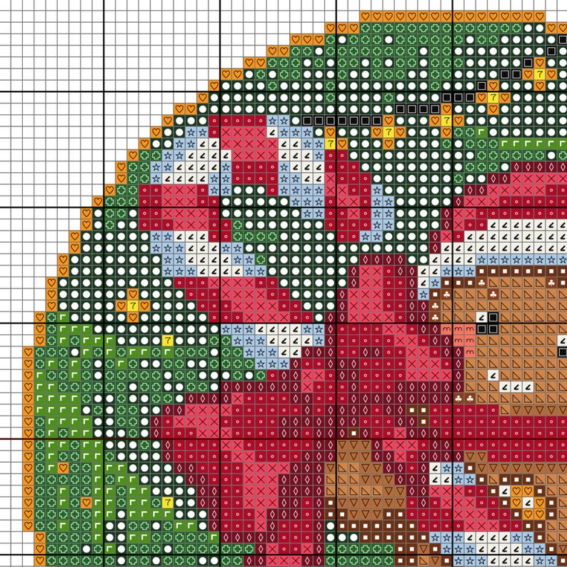 Christmas Cross Stitch Pattern • Gingerbread Man | Double-sided ...