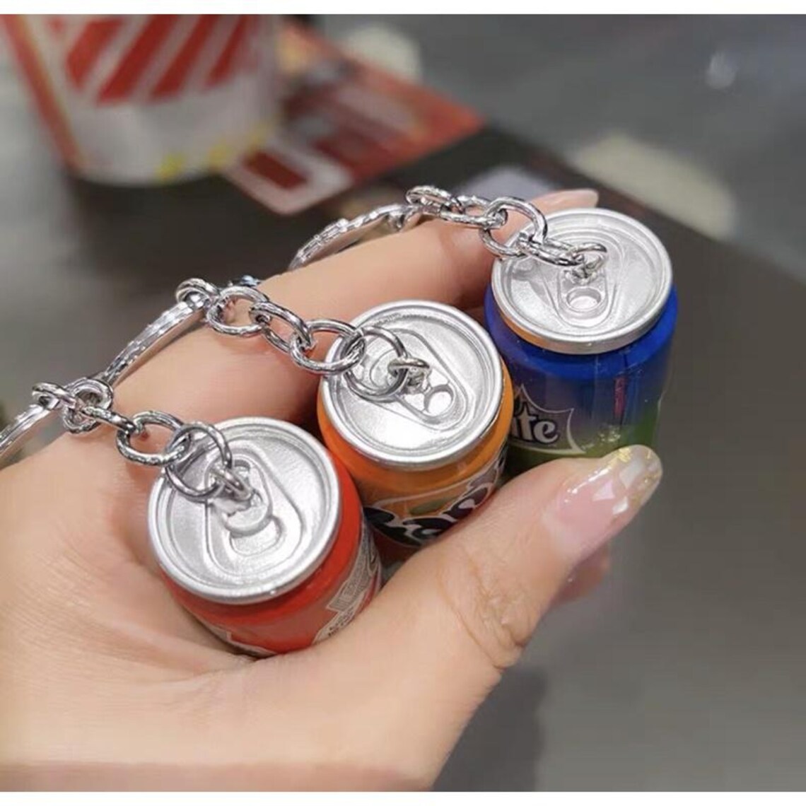 Mini Drink Can Keychain, Cute Soda & Beer Can Keyring, Funny Backpack ...