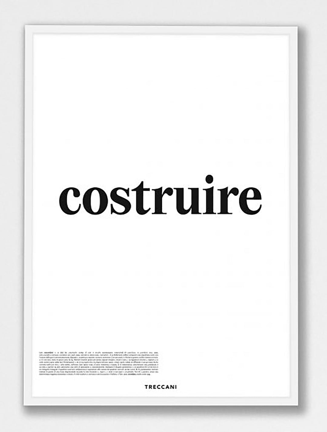 Poster Building - From the Definition Line of Treccani Emporium - Etsy