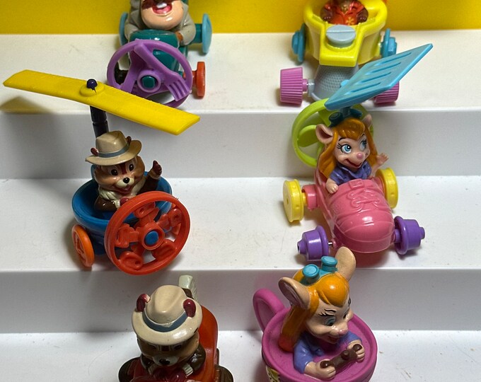 Mcdonalds Chip N Dale Rescue Rangers 1989, Complete Set of 6 Including ...