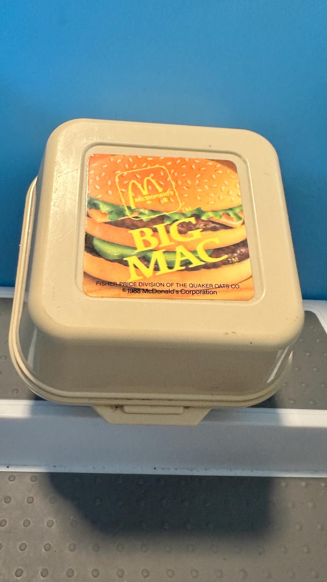 Vintage 1988 Fisher Price Big Mac Container Mcdonalds Hamburger Play ...