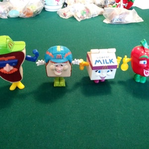 Mcdonald's 1992 Happy Meal Promos Food Fundamentals Complete Set of 4 ...