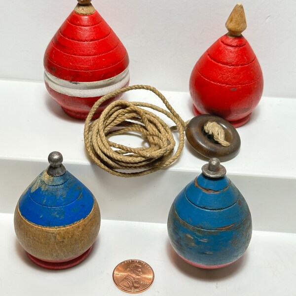 Wooden Spinning Tops - Etsy