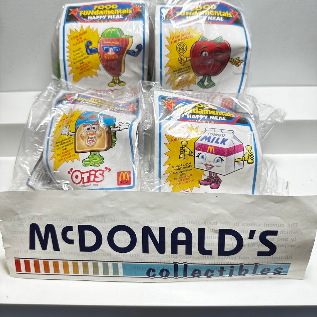Mcdonald's 1992 Happy Meal Promos Food Fundamentals Complete Set of 4 ...