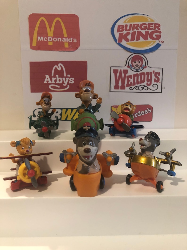Complete Set Of 1989 Mcdonalds Tailspin Toys With Both Etsy