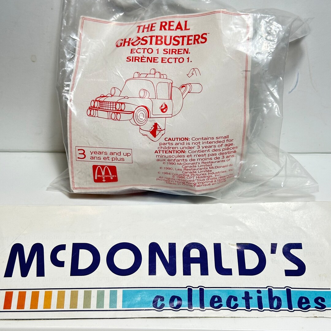 1990 Mcdonalds Happy Meal Toy the Real Ghostbusters ECTO 1 Bike Siren WORKS - Etsy