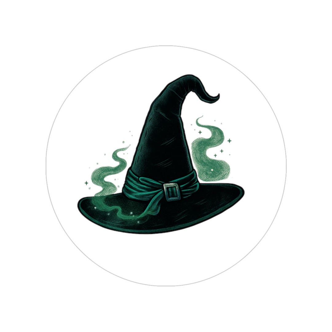 Elphaba-inspired Witch Hat Transparent Sticker | Wicked Aesthetic Vinyl ...