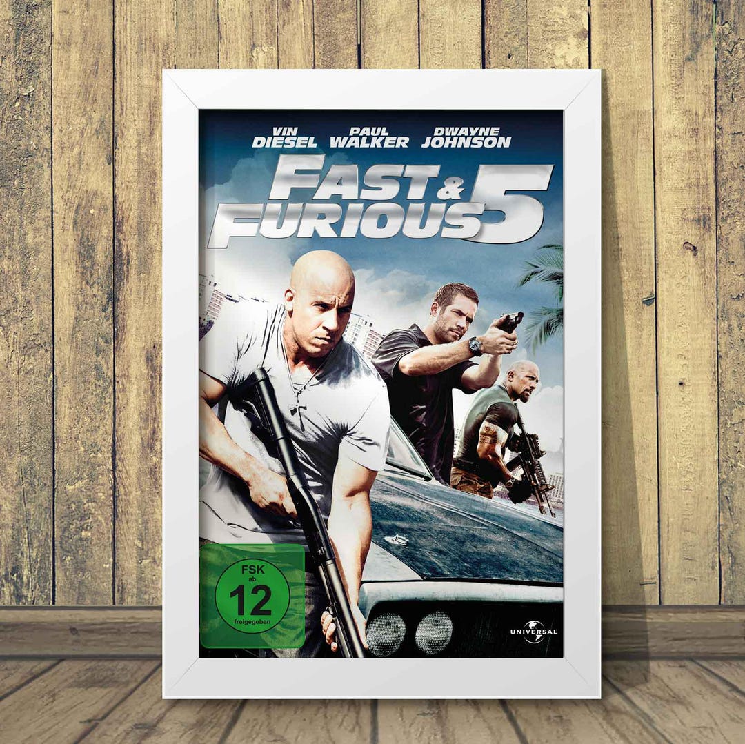 Fast & Furious 5 (2011) Movie Posters-high Definition Canvas Art Print ...