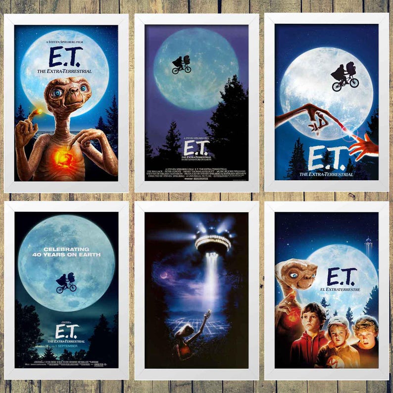 E.T. the Extra-terrestrial Movie Poster - High Definition Canvas Art ...